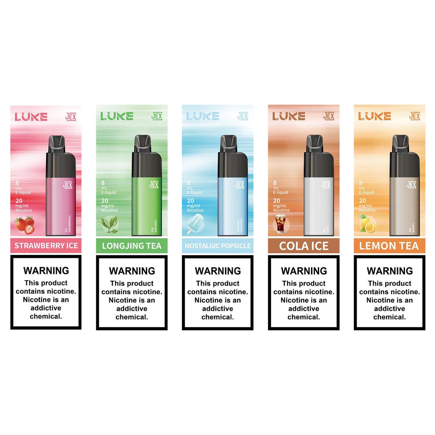 正品极星JEX LUKE清新口味容量一次性电子烟-多口味可选 – 悦淘蒸汽